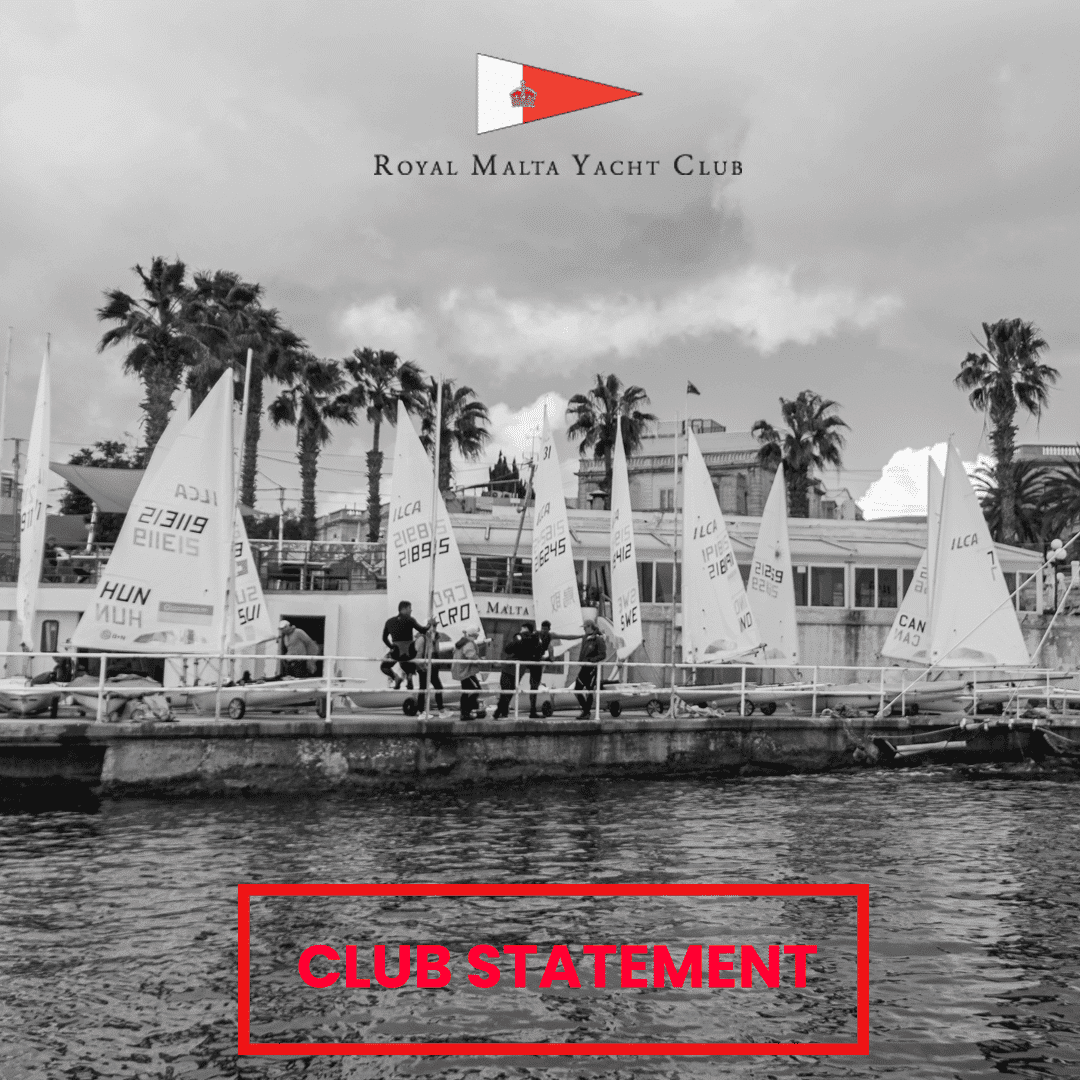 Statement: Garages & Marina Office Eviction - Royal Malta Yacht Club